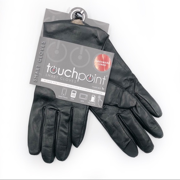 Fownes | Accessories | New Fownes Touchpoint Black Leather Smart Gloves ...
